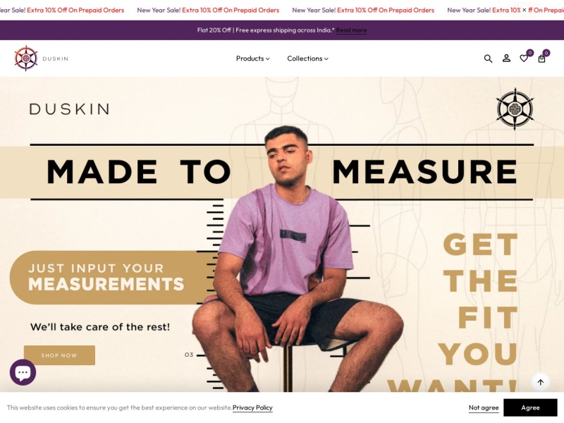 duskin.in - DTC .in, Activewear, Clothing | Best Brands Discovery Platform D2C