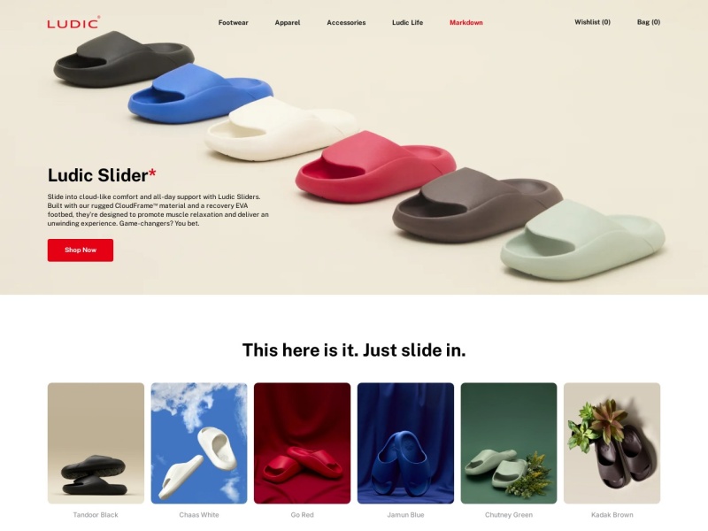 ludic.life - DTC .life, Footwear | Best Brands Discovery Platform D2C
