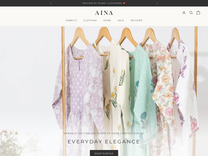 www.aina.in - DTC .in, Clothing | Best Brands Discovery Platform D2C